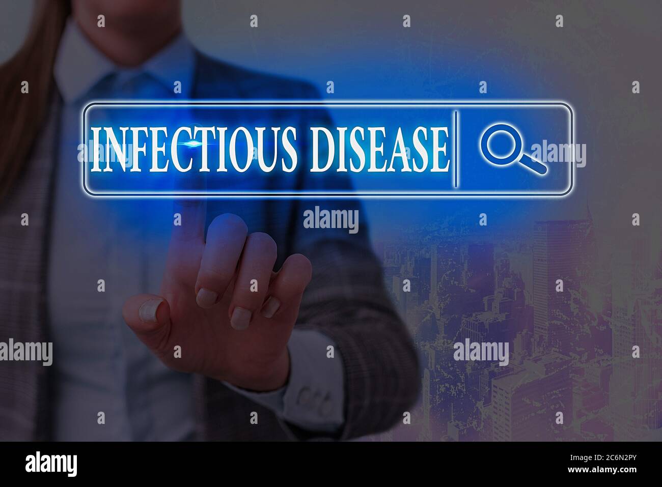 Writing note showing Infectious Disease. Business concept for caused by ...