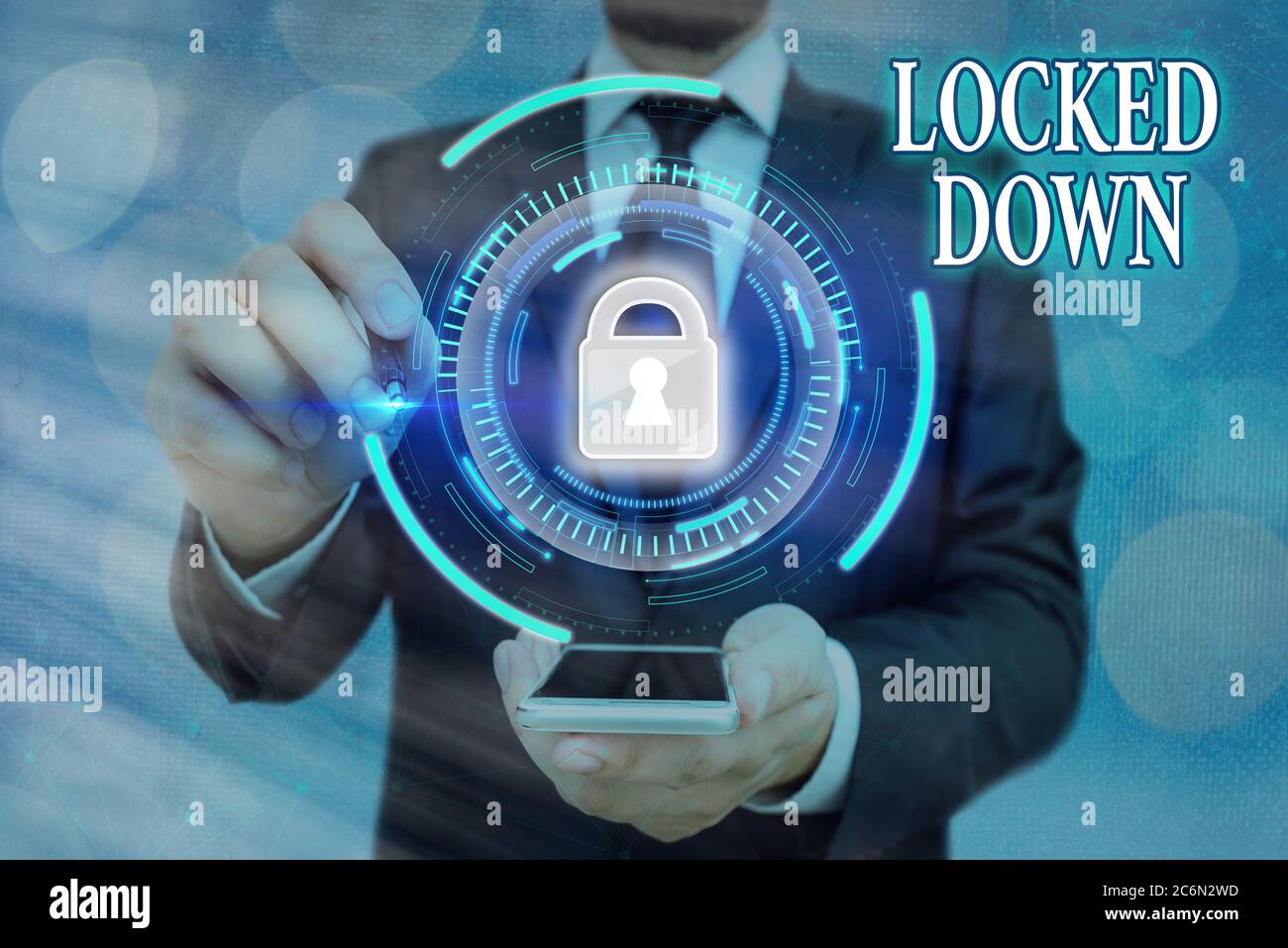 Word writing text Locked Down. Business photo showcasing emergency ...