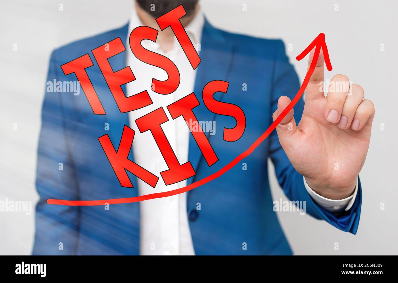 Handwriting text Test Kits. Conceptual photo tools used to detect the ...