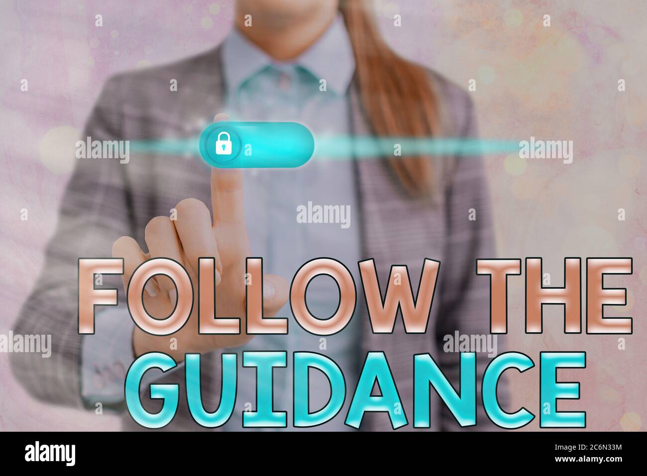 Word writing text Follow The Guidance. Business photo showcasing ...