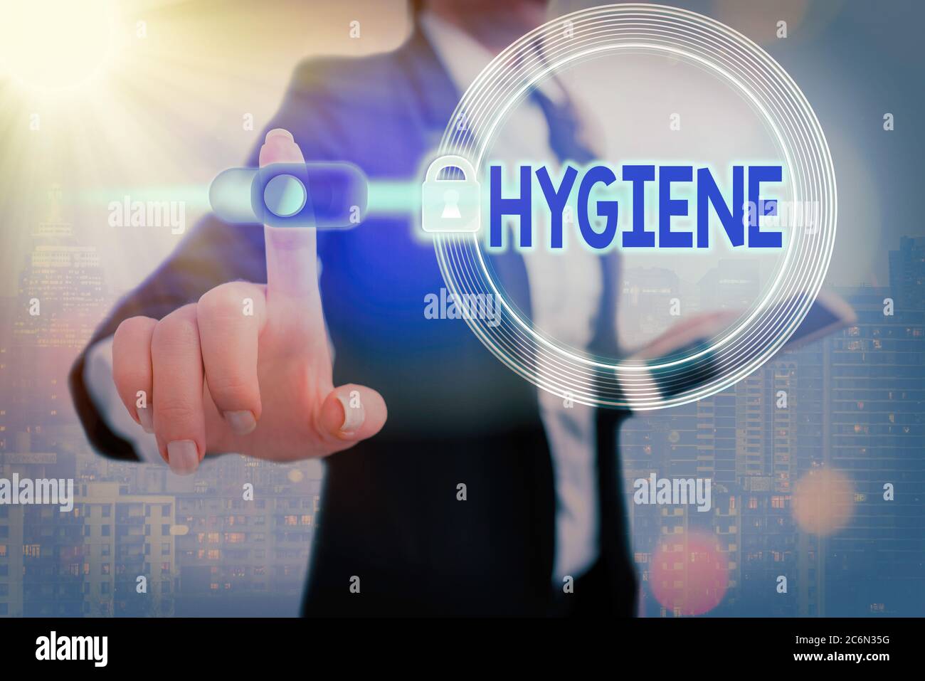 Conceptual hand writing showing Hygiene. Concept meaning study of ...