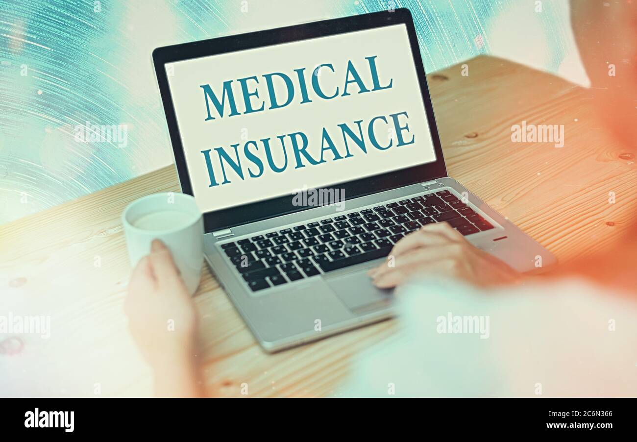 Handwriting text writing Medical Insurance. Conceptual photo system of ...