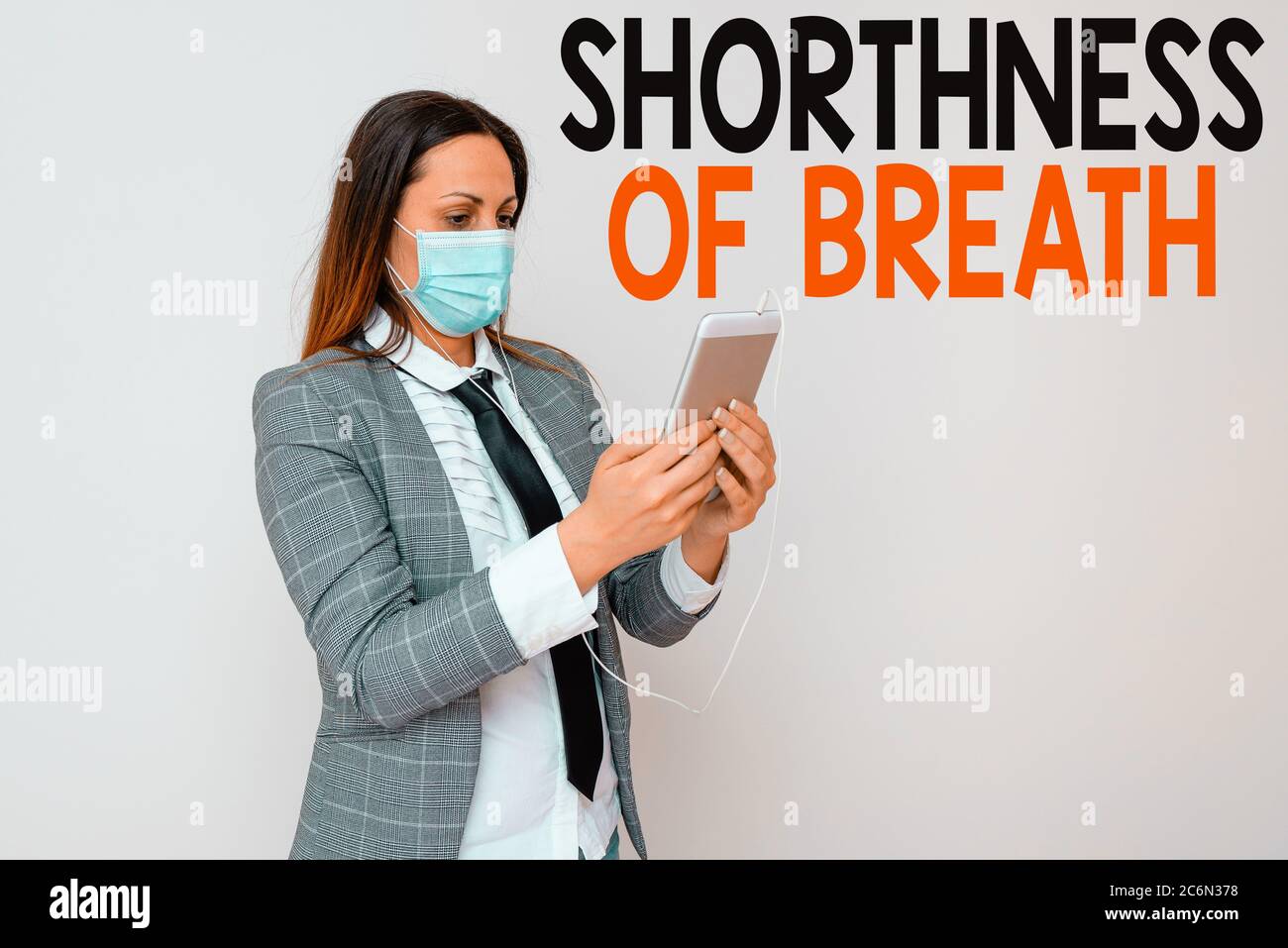 Writing note showing Shorthness Of Breath. Business concept for intense ...