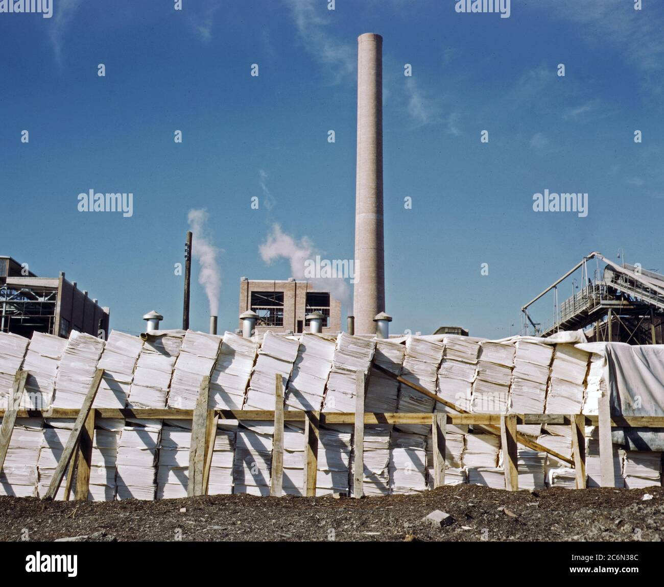 Southland Paper mill, Kraft (chemical) pulp used in making newsprint ...