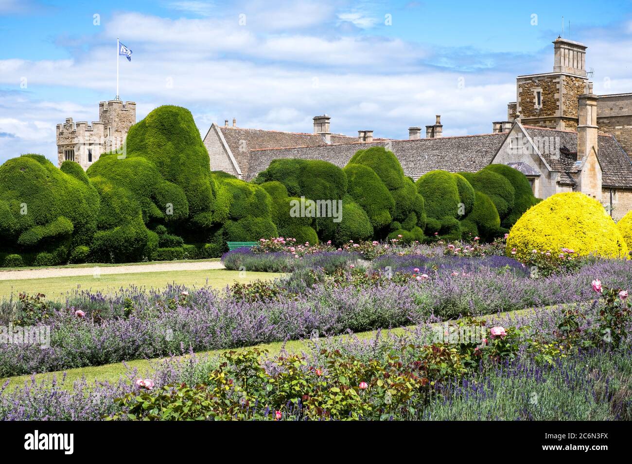 Rockingham Castle and gardens in Corby, Northamptonshire Stock Photo ...