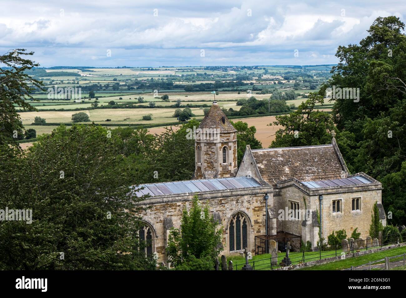 Rockingham Castle and gardens in Corby, Northamptonshire Stock Photo ...