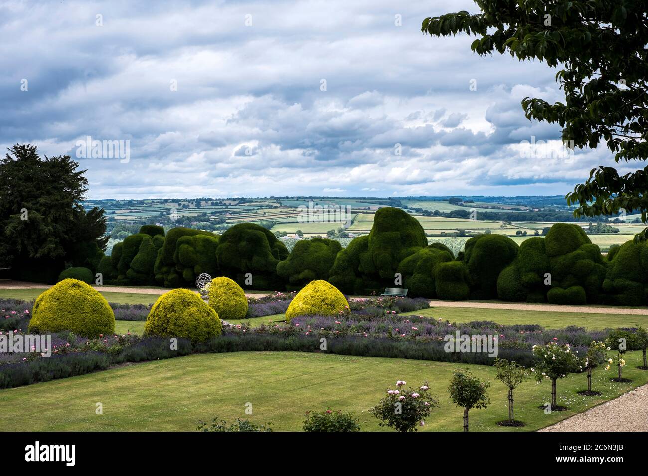 Rockingham Castle and gardens in Corby, Northamptonshire Stock Photo ...