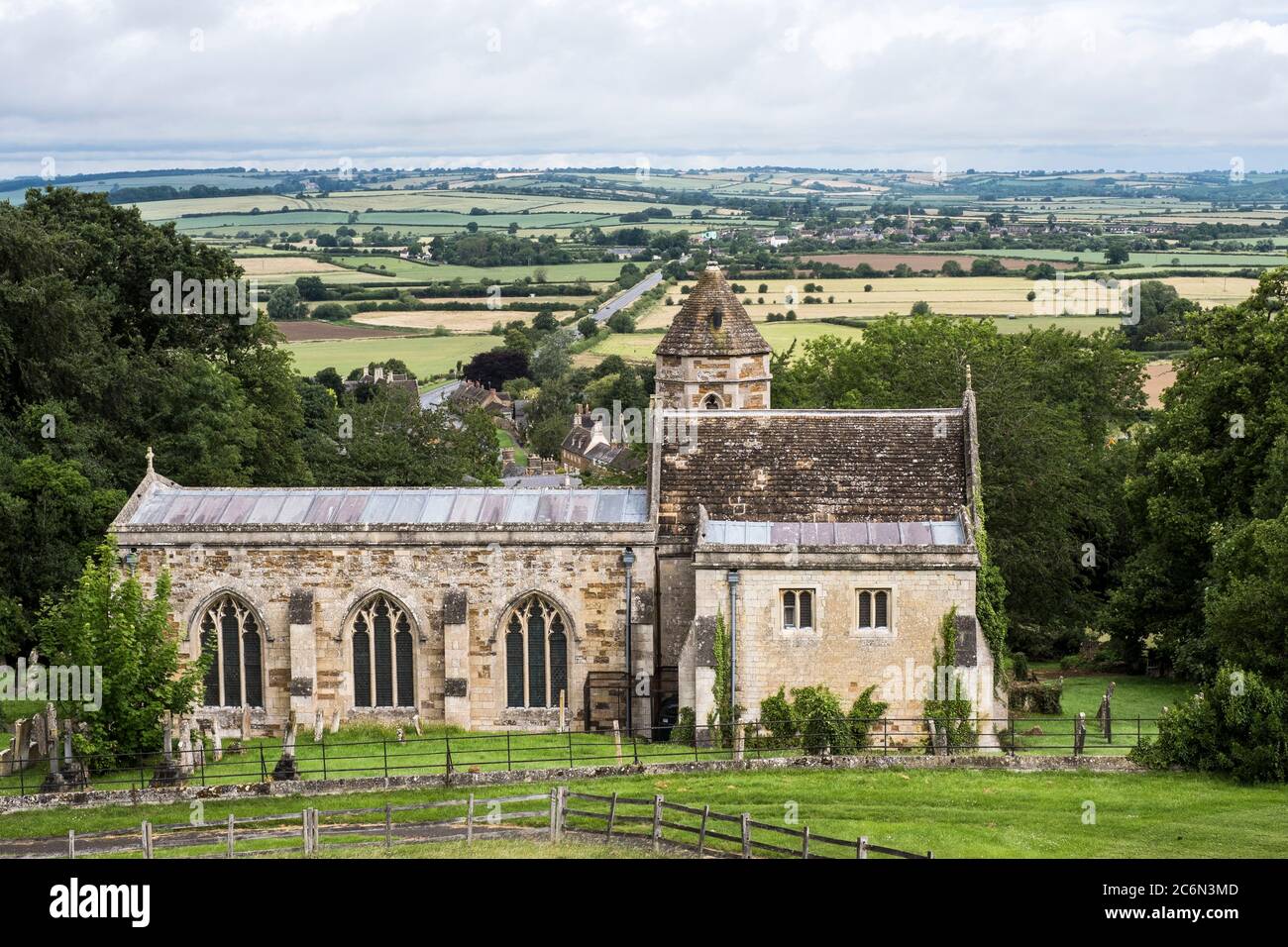 Rockingham Castle and gardens in Corby, Northamptonshire Stock Photo ...