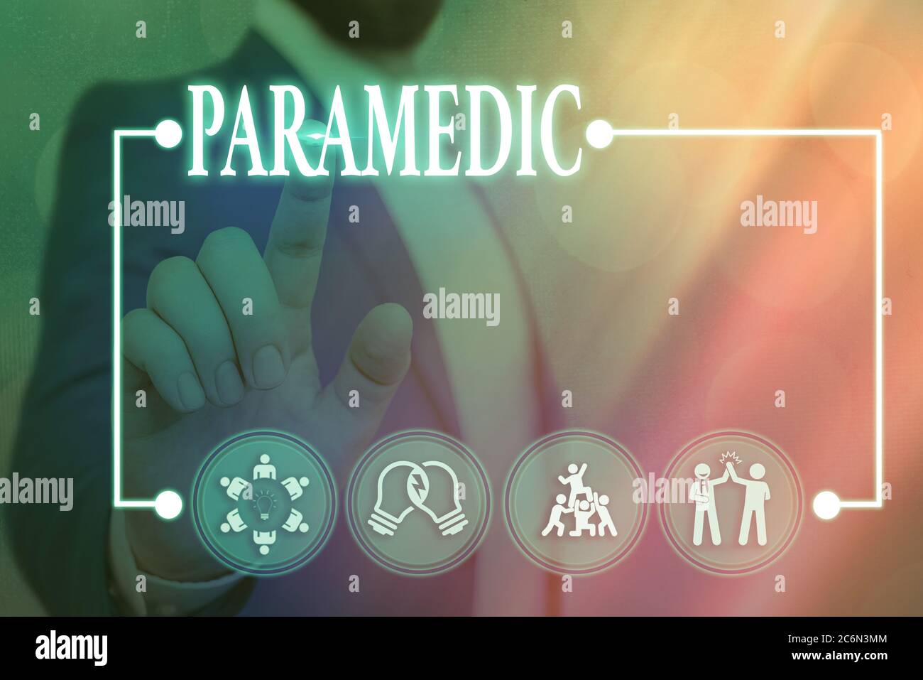 Handwriting text writing Paramedic. Conceptual photo a health worker ...