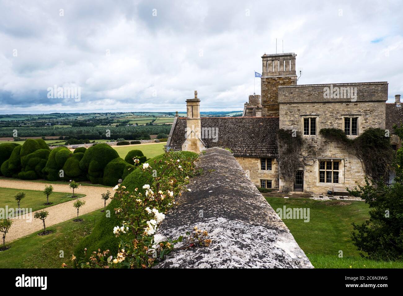 Rockingham Castle and gardens in Corby, Northamptonshire Stock Photo ...