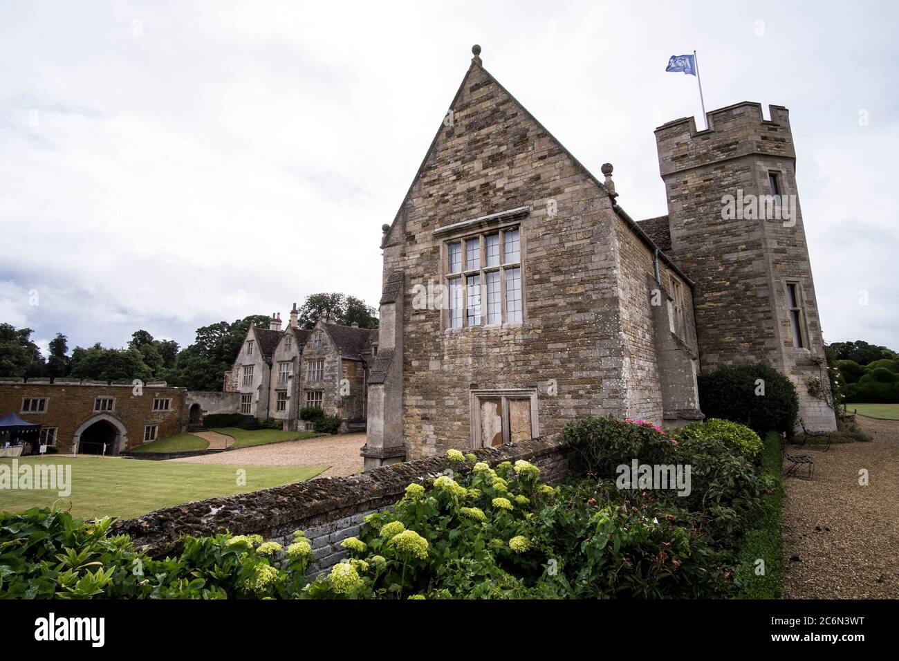 Rockingham Castle and gardens in Corby, Northamptonshire Stock Photo ...