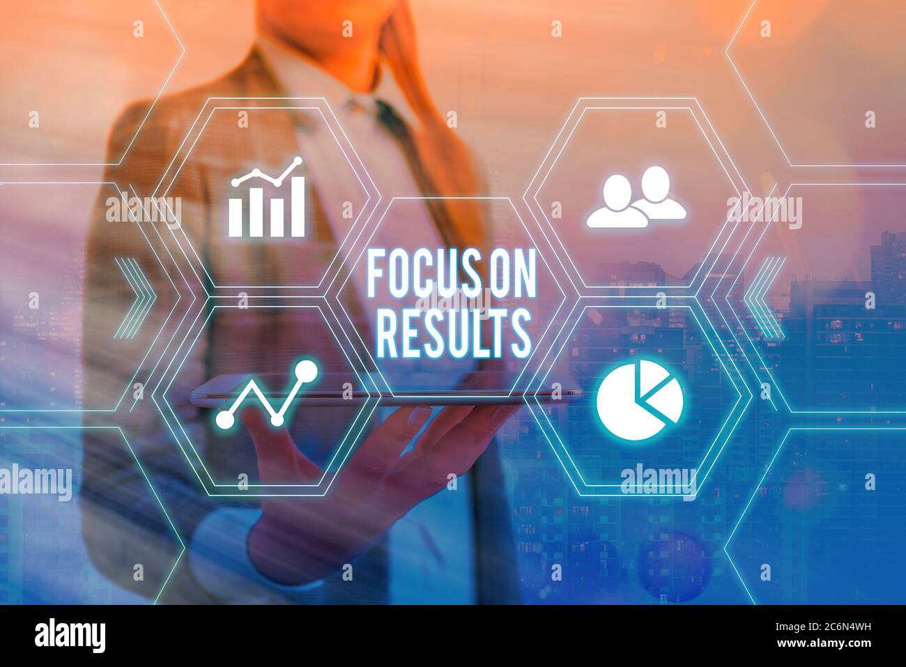 Handwriting text Focus On Results. Conceptual photo concentration on ...
