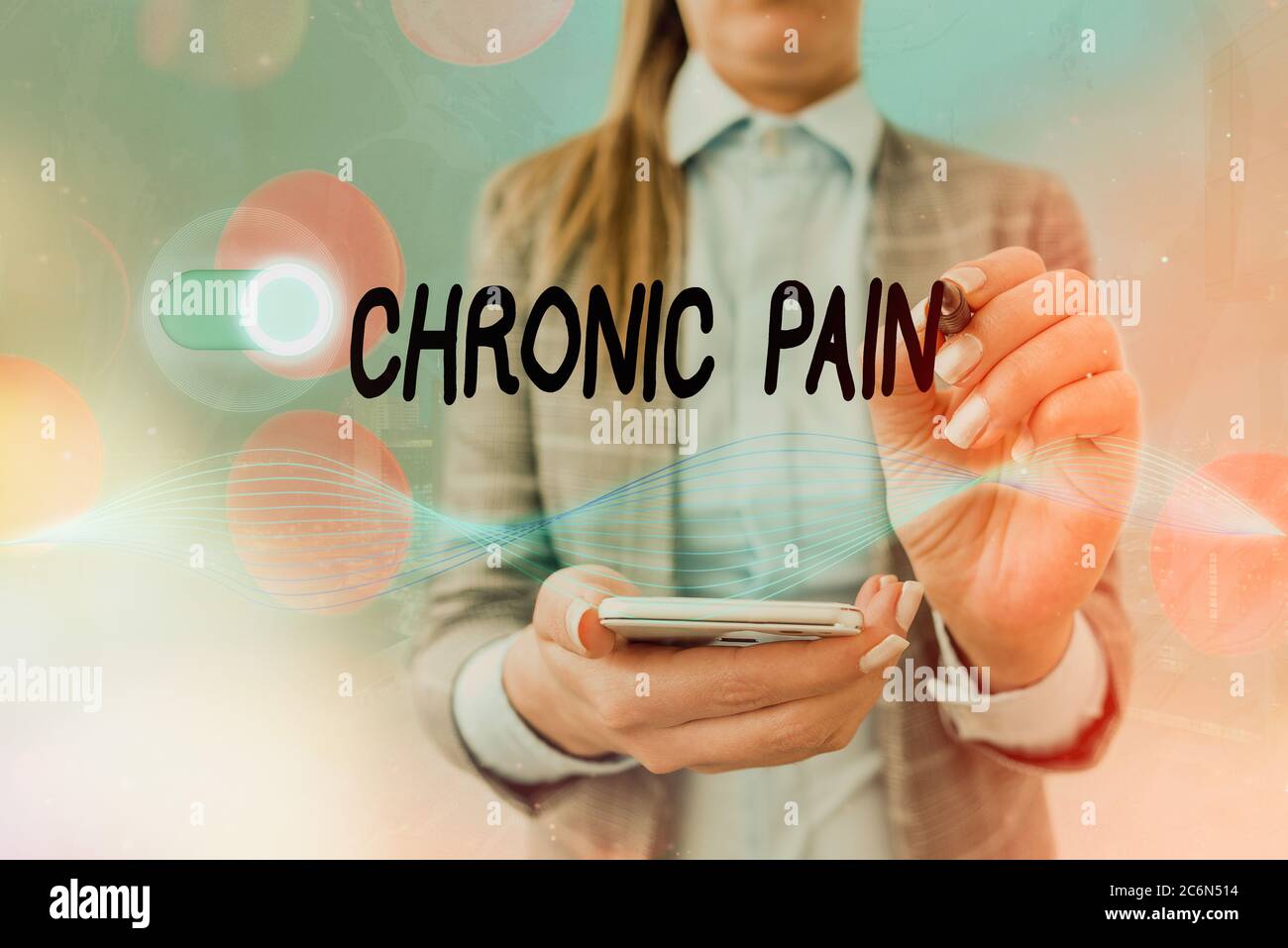 Handwriting text writing Chronic Pain. Conceptual photo discomfort that ...