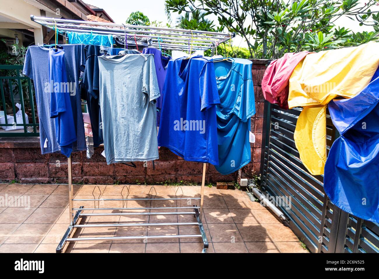 Laundry rack hi-res stock photography and images - Alamy