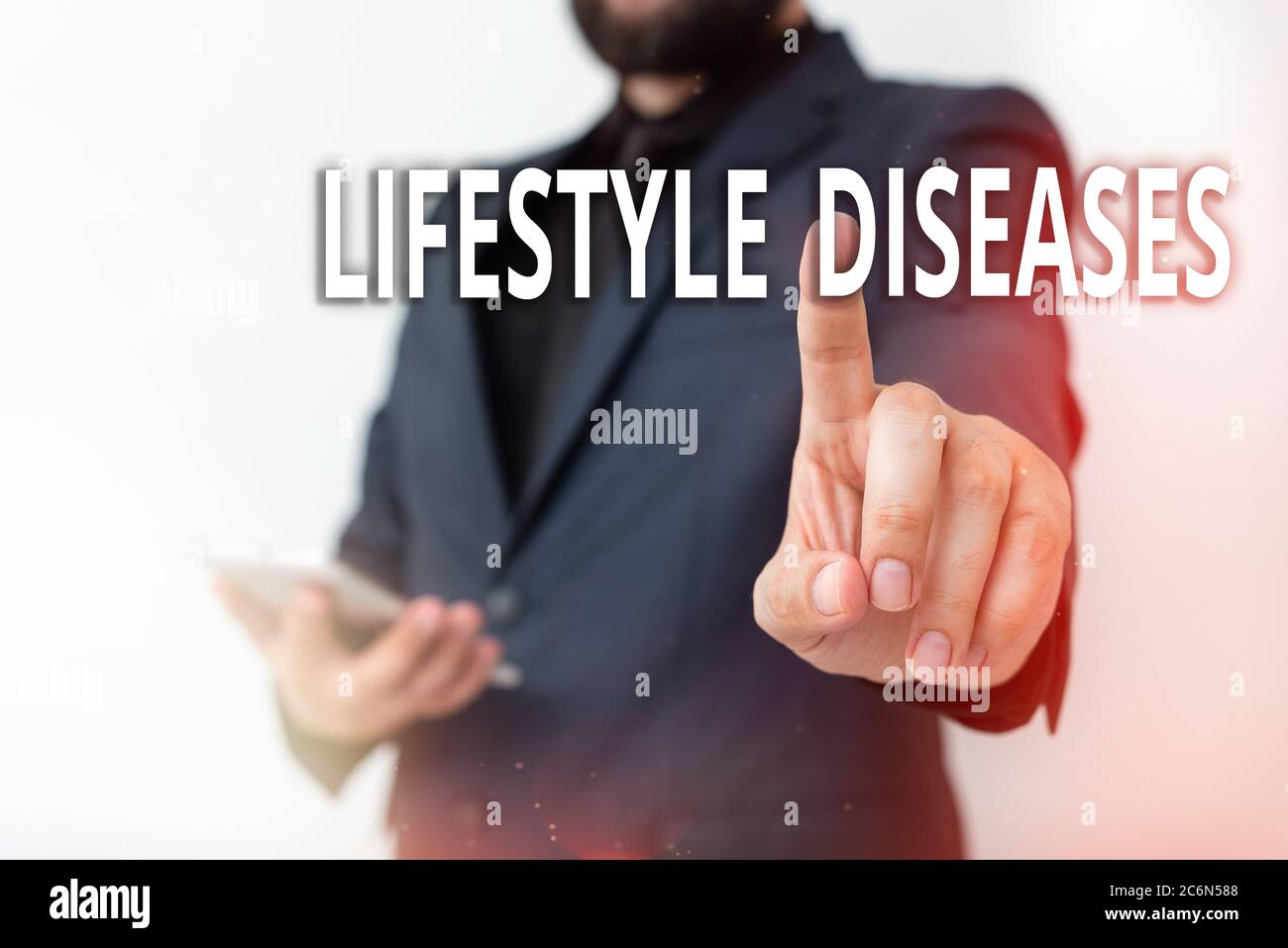 Text sign showing Lifestyle Diseases. Business photo showcasing a ...