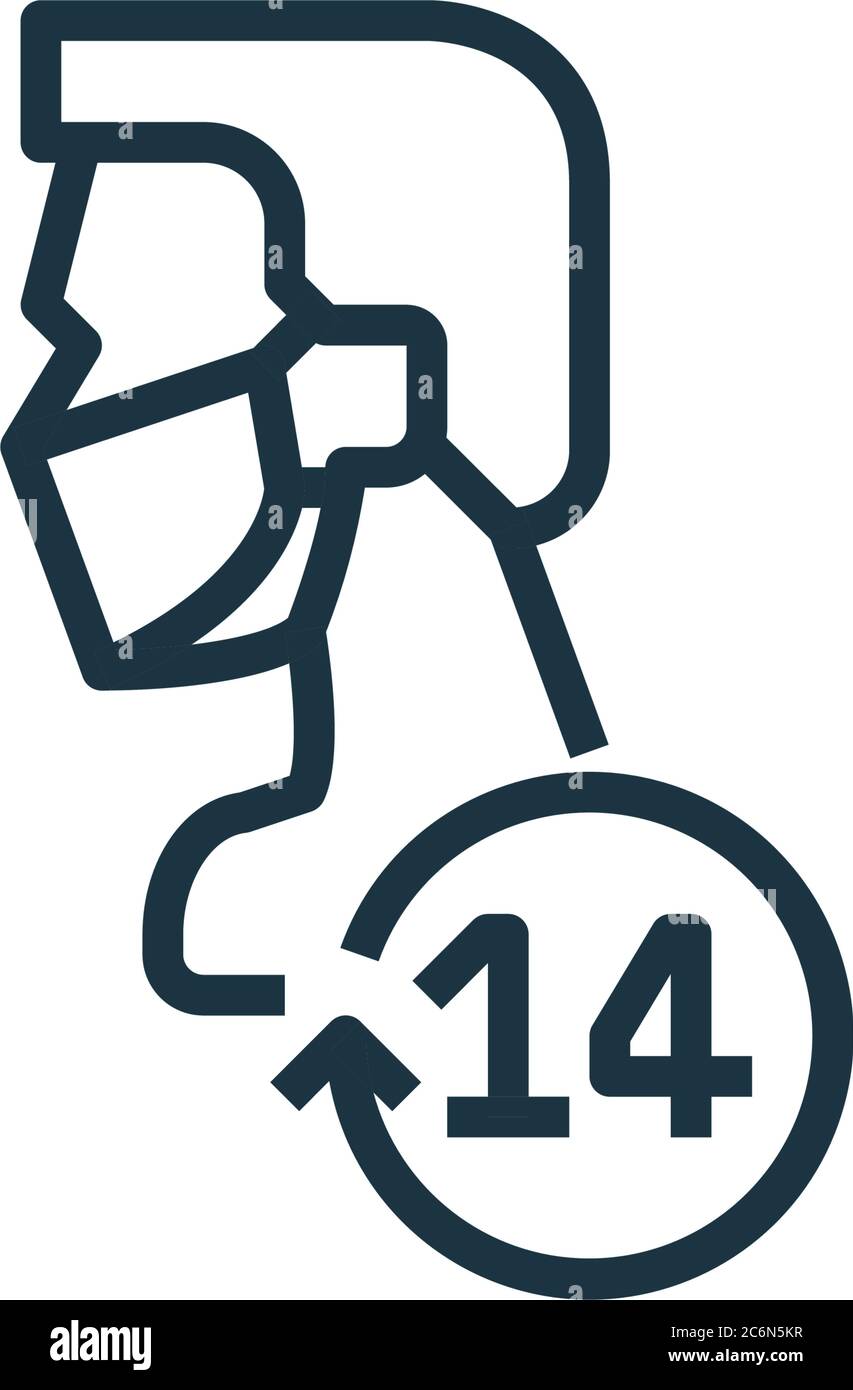 sick vector icon. sick editable stroke. sick linear symbol for use on ...