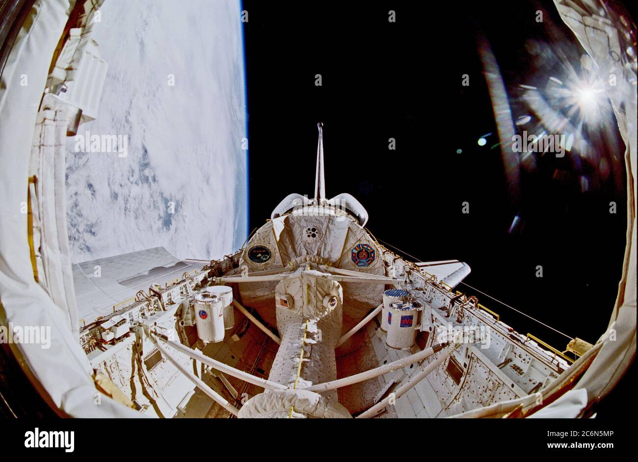 (17 April - 3 May 1998) --- A special lens on a 35mm camera gives a ...