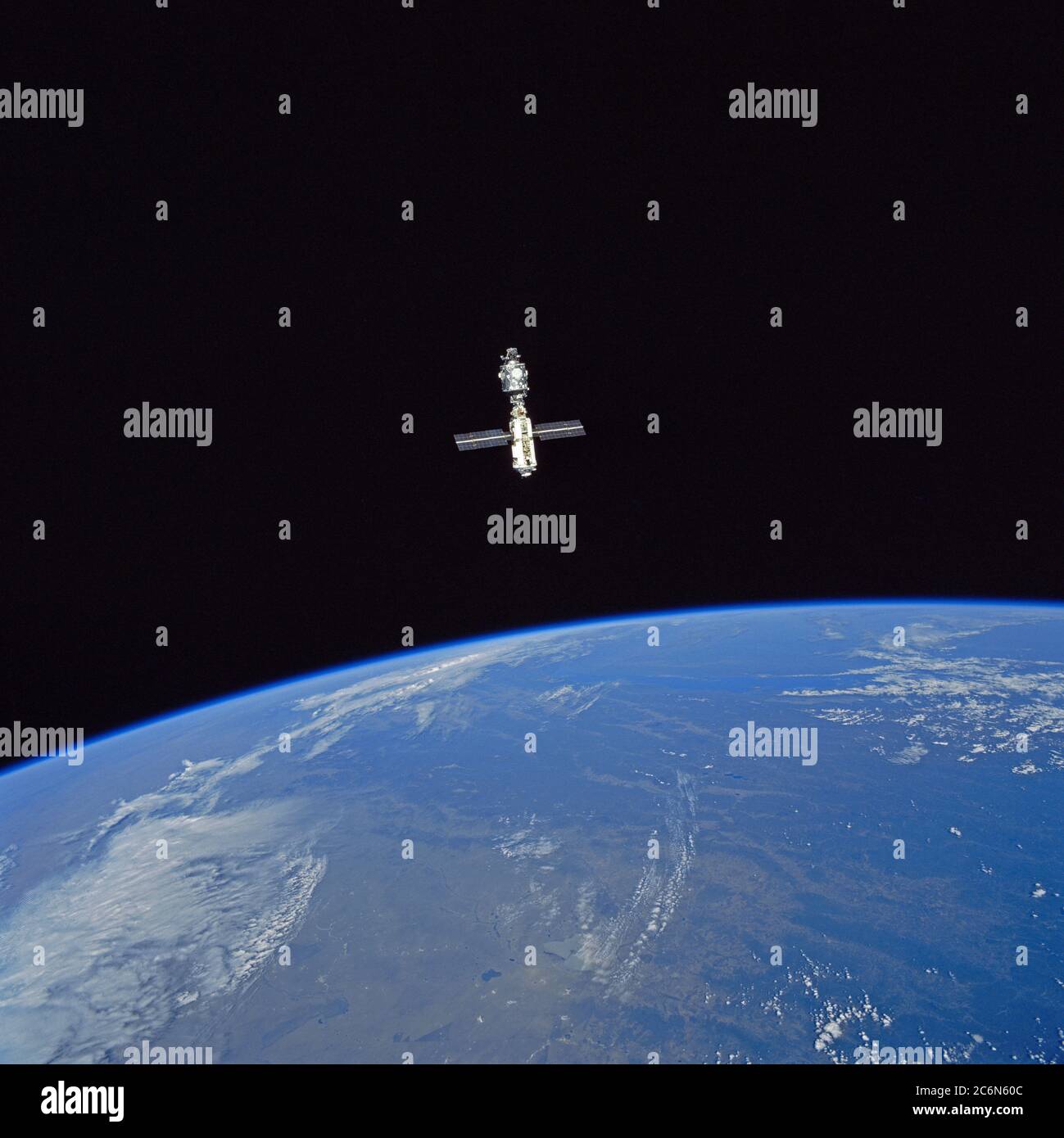 (3 June 1999) --- A STS-96 crew member aboard Discovery recorded this ...