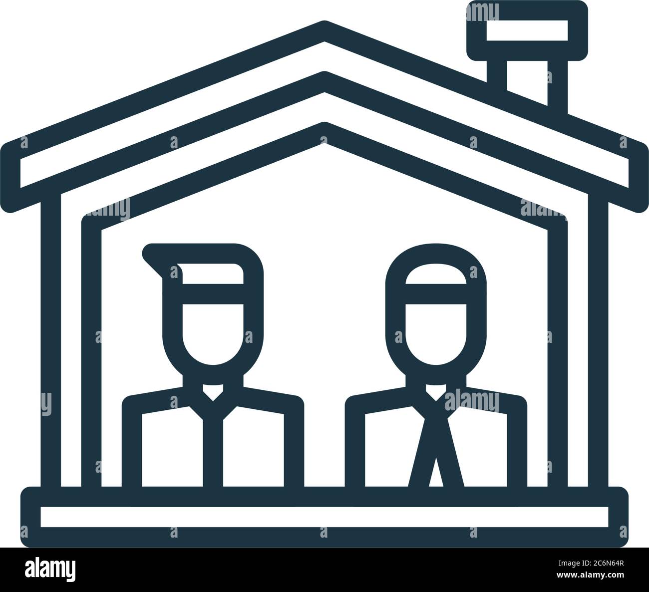quarantine vector icon. quarantine editable stroke. quarantine linear ...