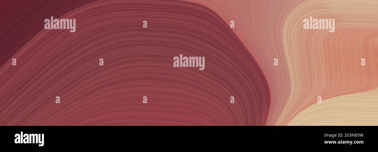 abstract flowing header with dark moderate pink, tan and rosy brown ...