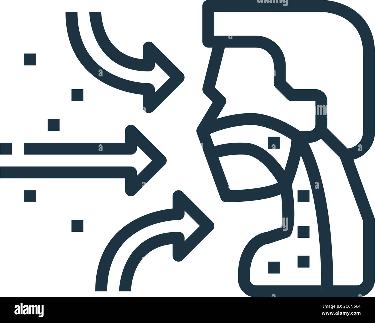 respiratory vector icon. respiratory editable stroke. respiratory ...