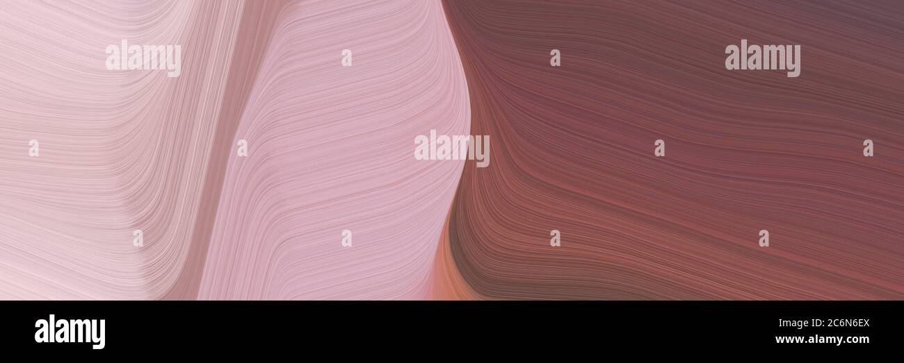 abstract dynamic horizontal header with pastel brown, pastel purple and ...