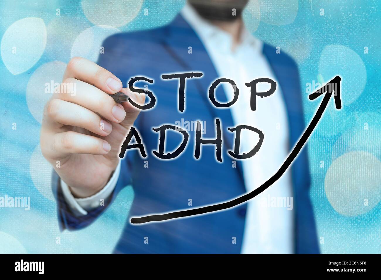 Conceptual hand writing showing Stop Adhd. Concept meaning treat a ...