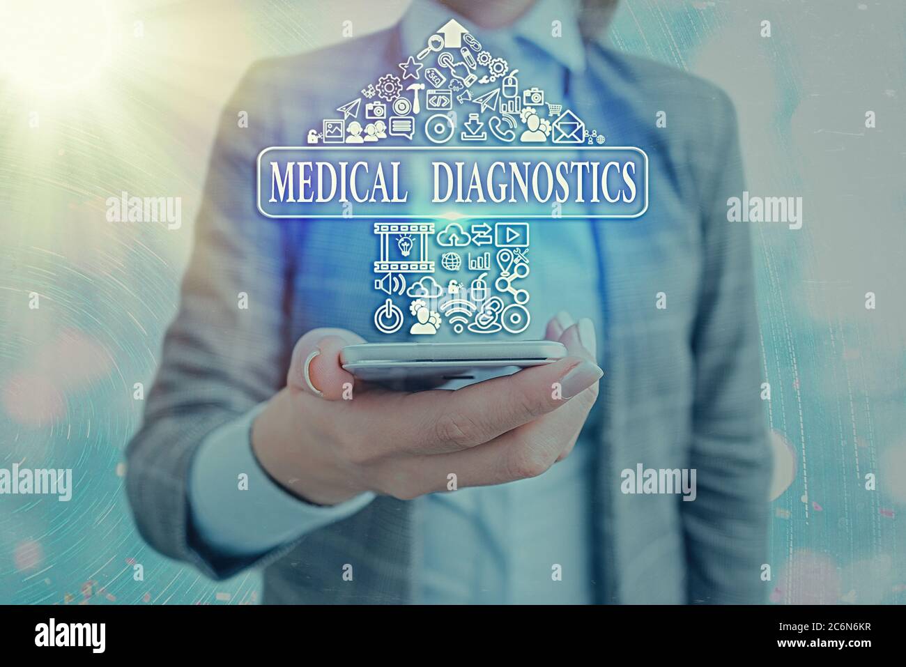 Text sign showing Medical Diagnostics. Business photo showcasing act of ...