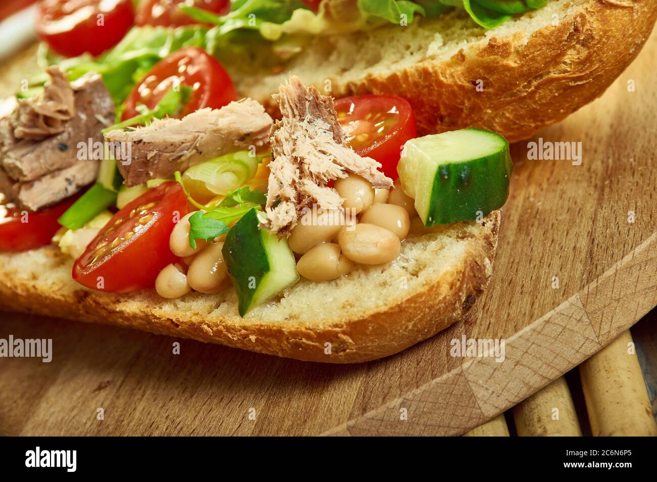 Pan Bagnat - Le French Tuna Salad Sandwich Stock Photo - Alamy