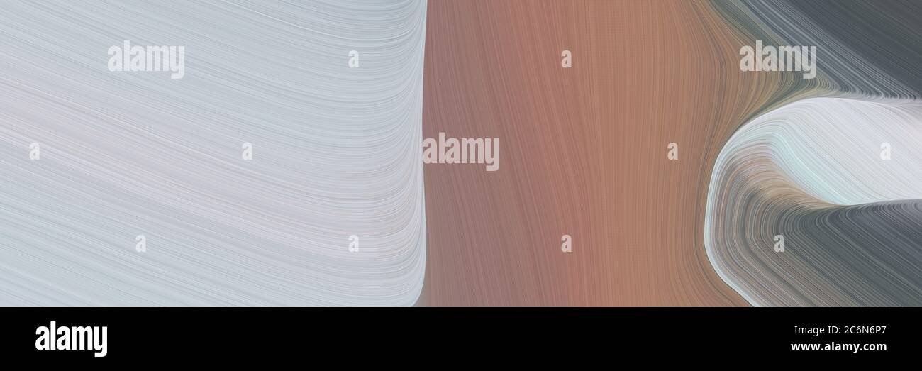 abstract surreal banner design with pastel brown, light gray and gray ...