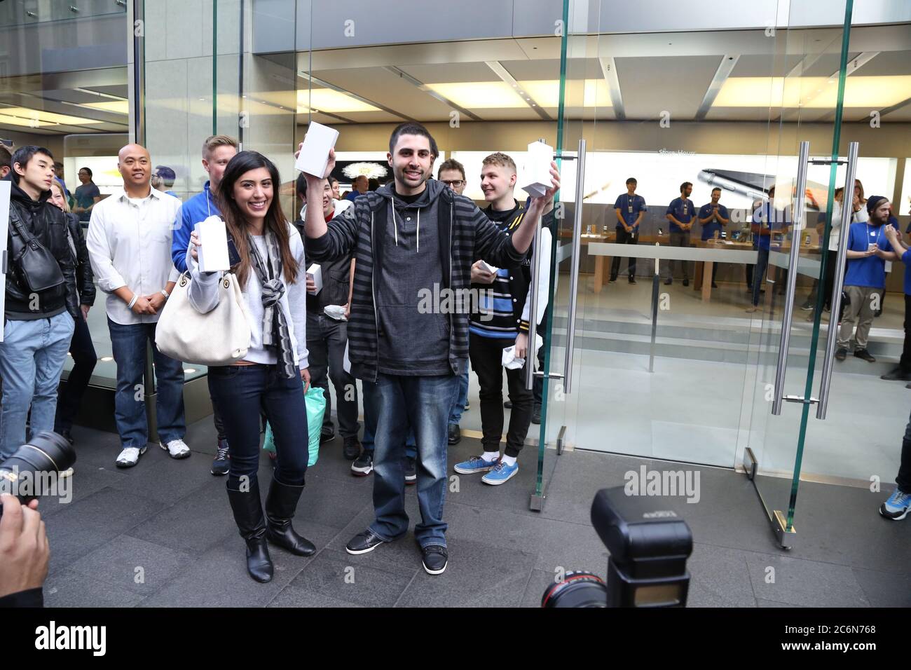 The first two buyers in Sydney including David Rahimi editor-in-chief ...