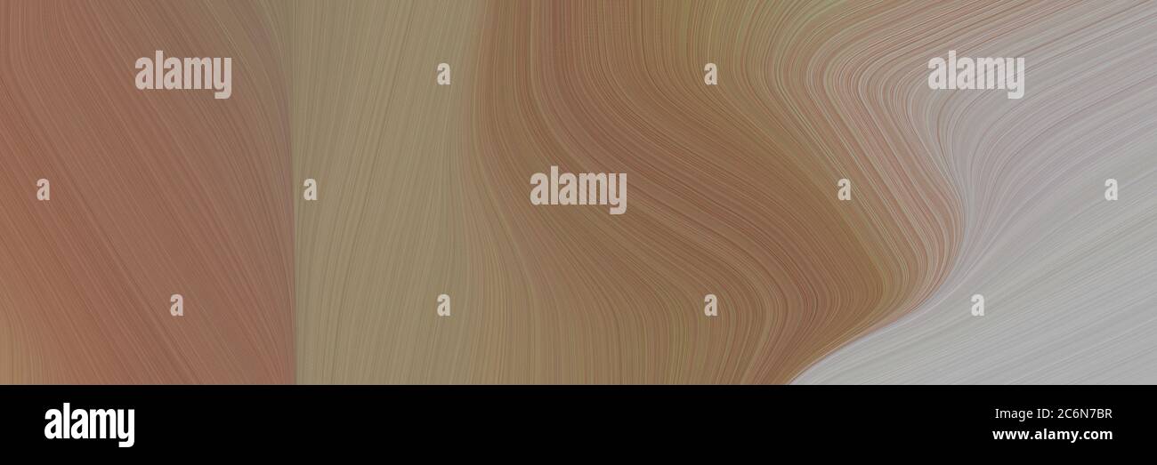 abstract surreal horizontal header with pastel brown, dark gray and ...