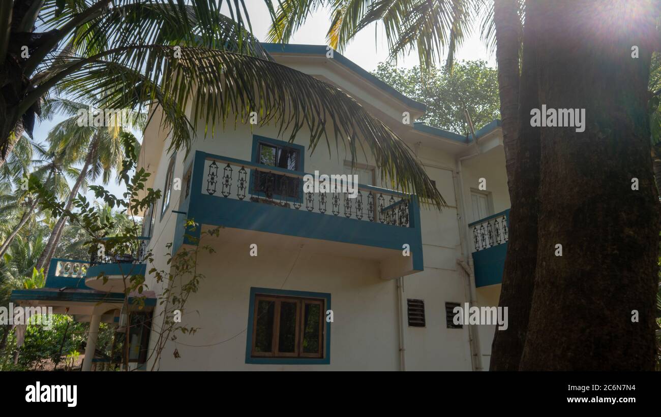 Colourful house. A Modern Style House in Goa India. Residential ...