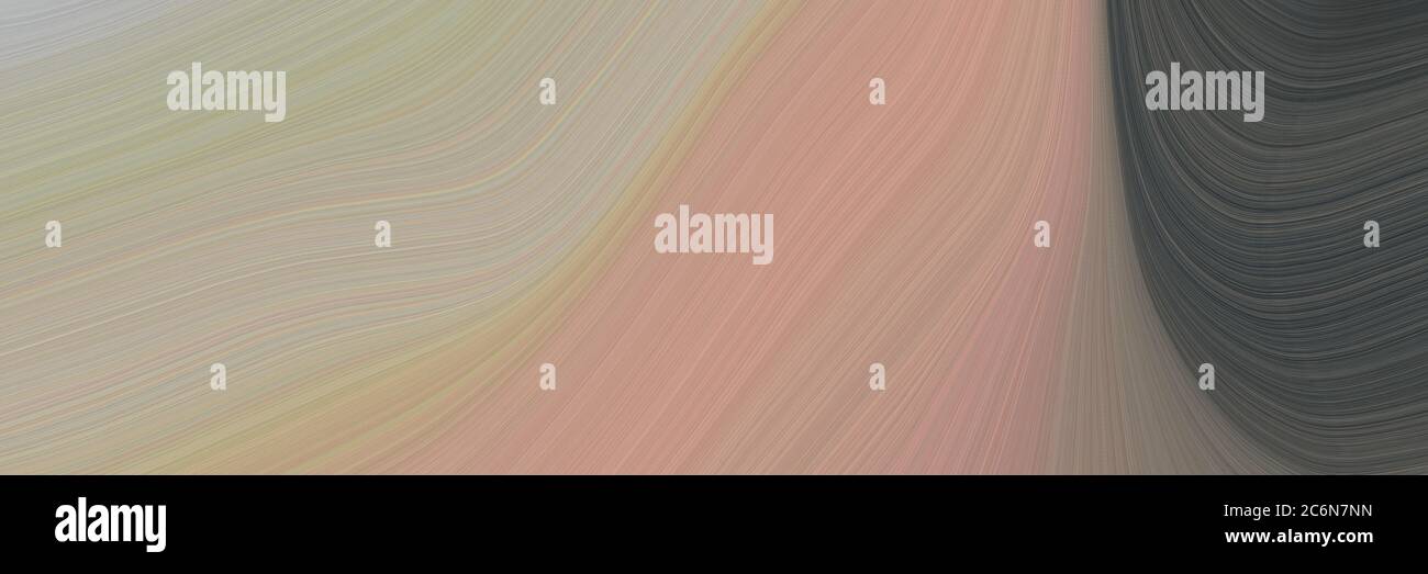 abstract moving header design with rosy brown, dark slate gray and dim ...