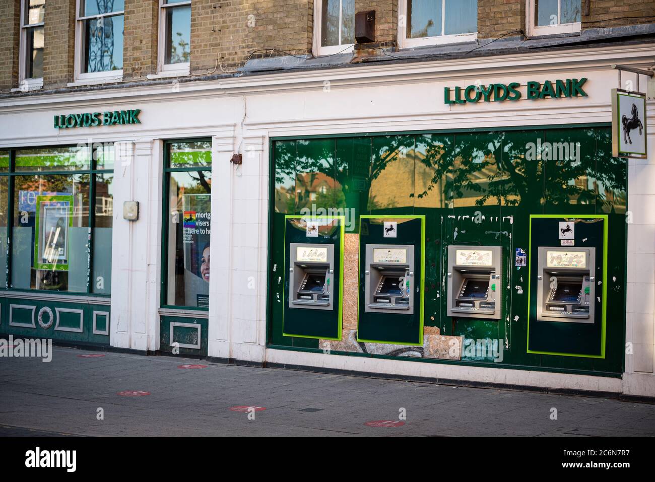 Shops on High Street North, East Ham, London Stock Photo - Alamy