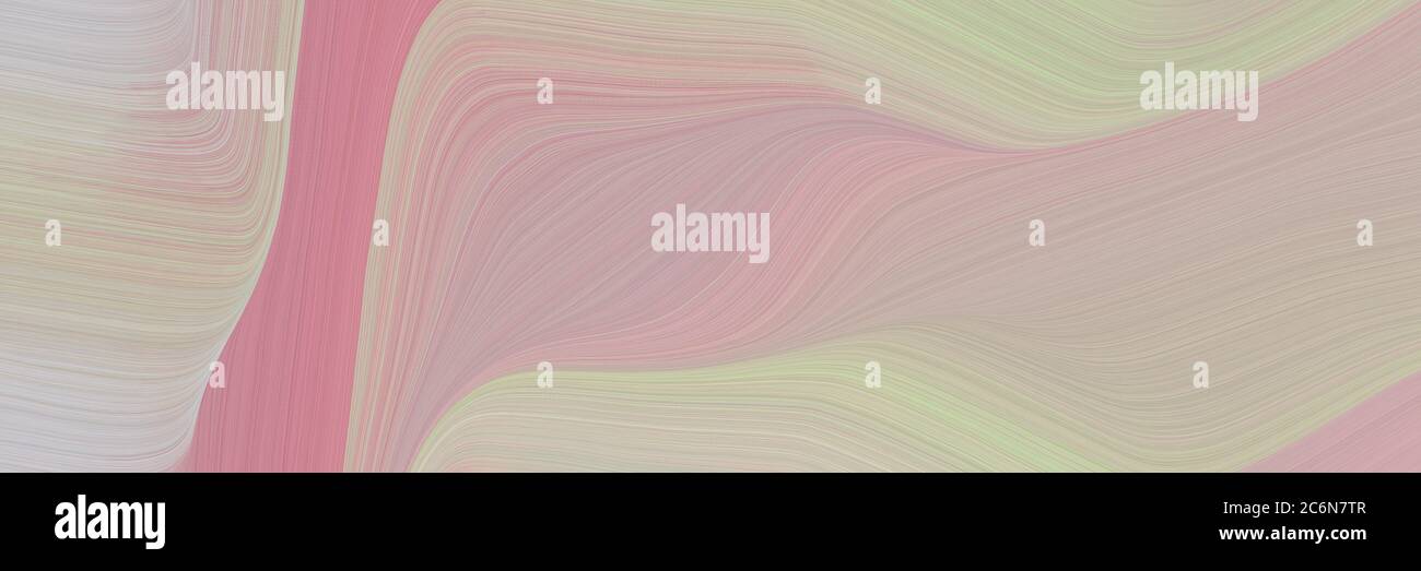 abstract colorful designed horizontal banner with ash gray, rosy brown ...