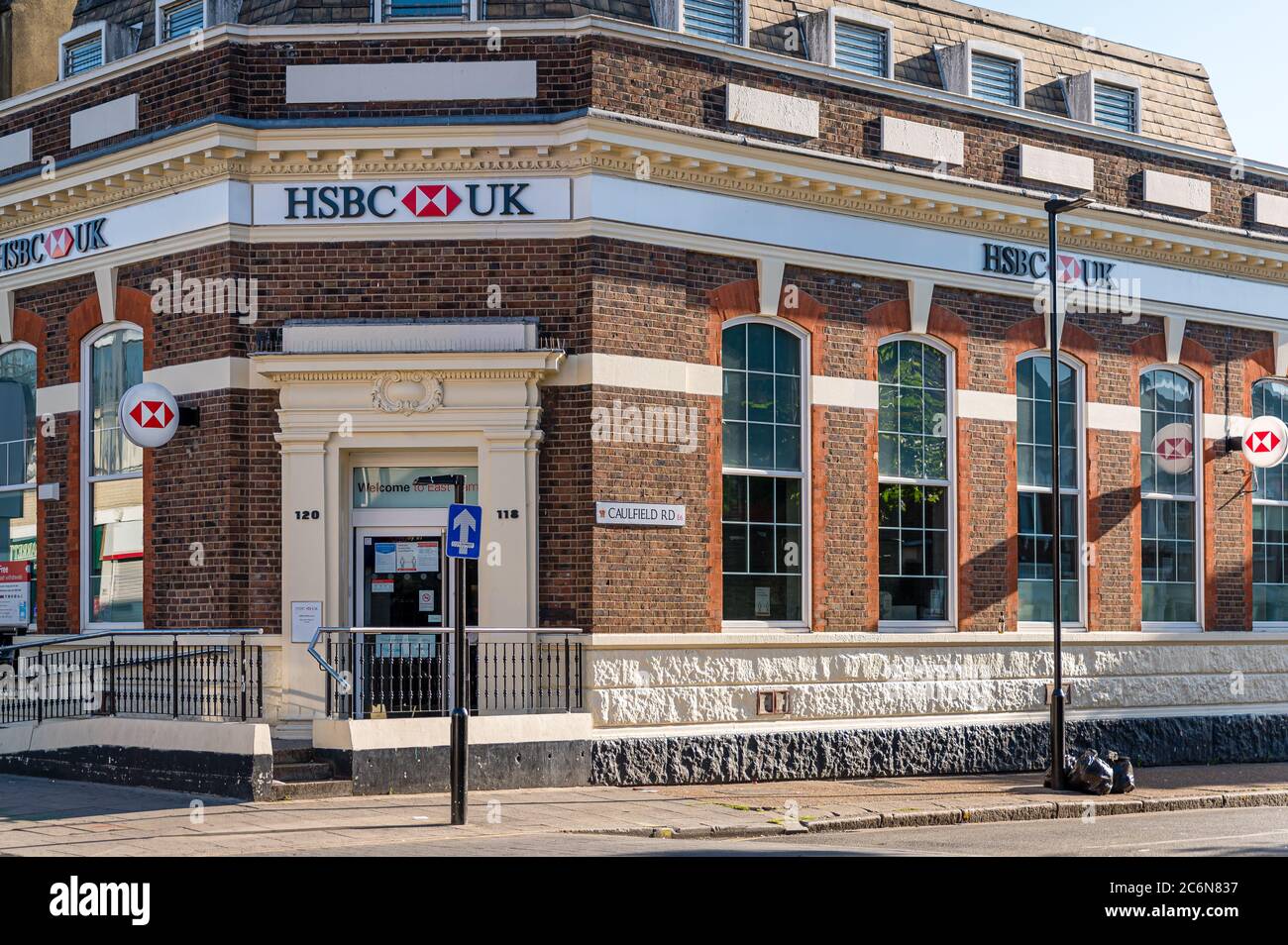 Shops on High Street North, East Ham, London Stock Photo - Alamy