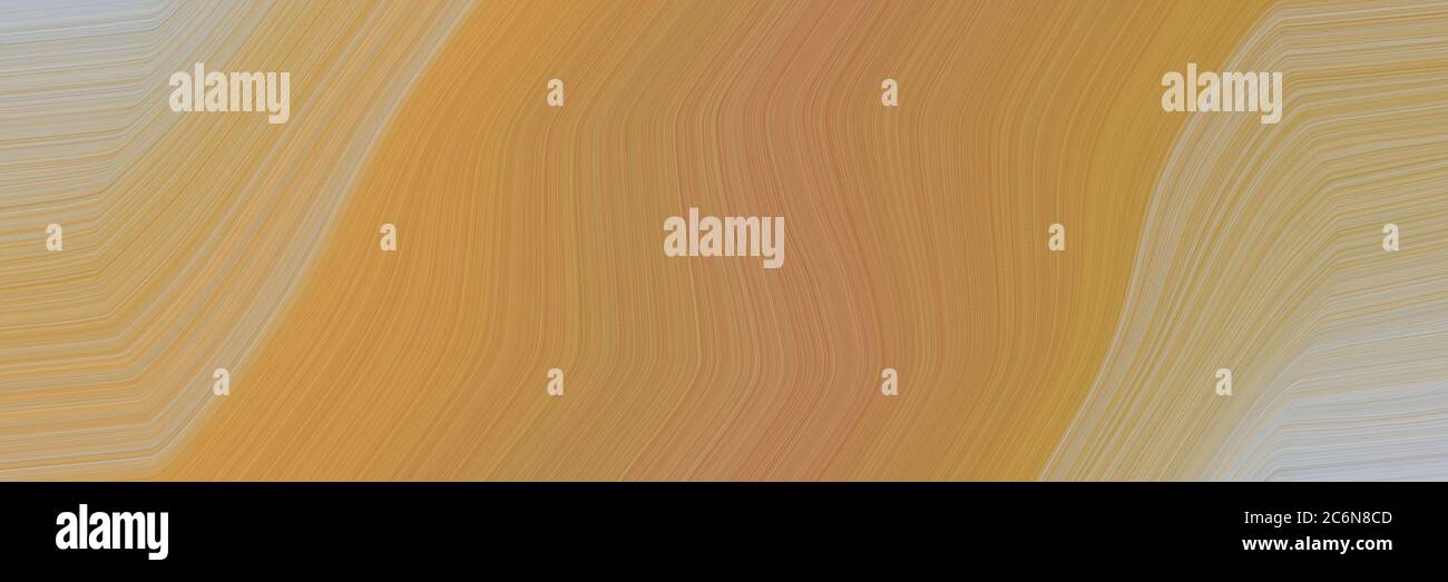 abstract modern header design with peru, ash gray and tan colors. fluid ...