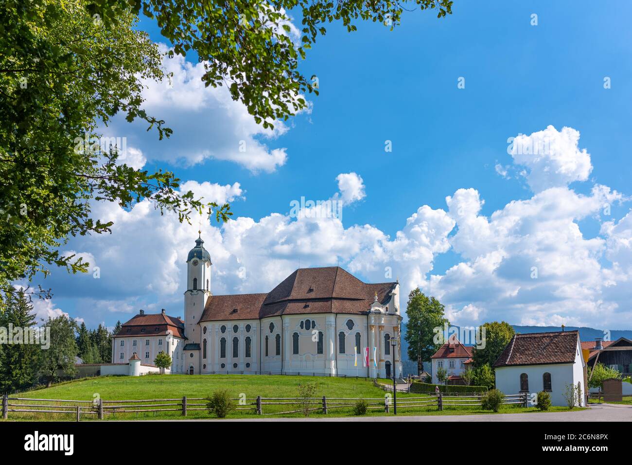 Germany, Bavarian lander, Wies, the Pilgrimage Church of the Scourged ...