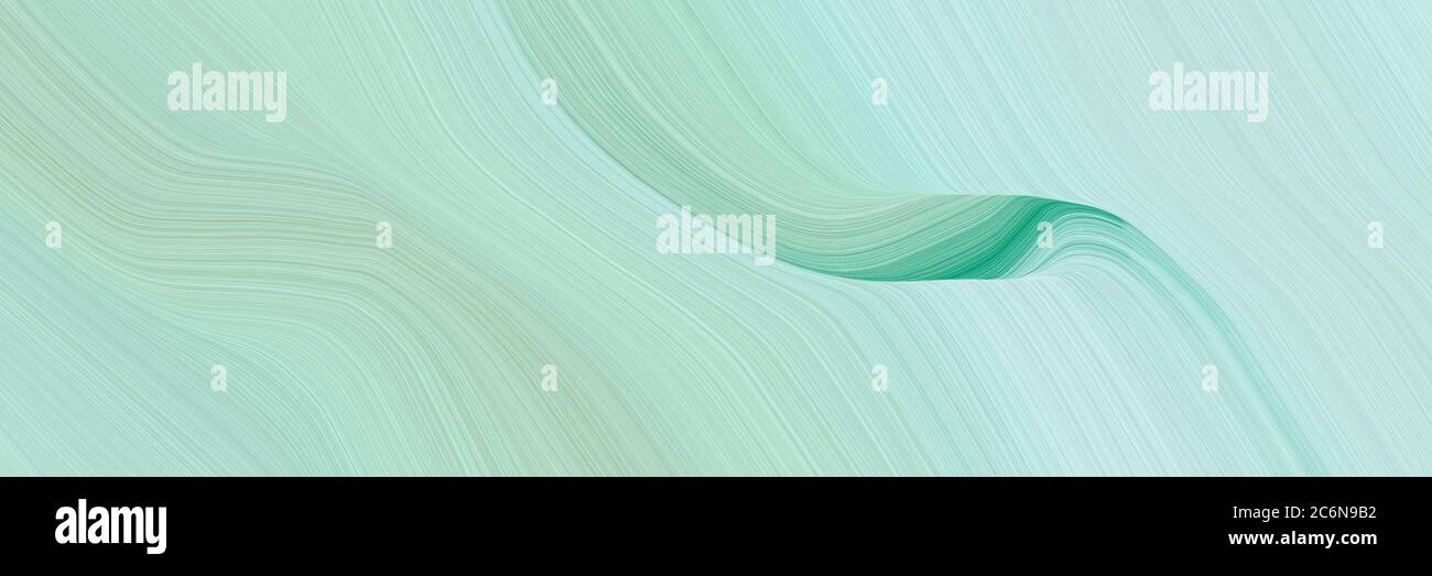 abstract modern designed horizontal header with powder blue, medium sea ...