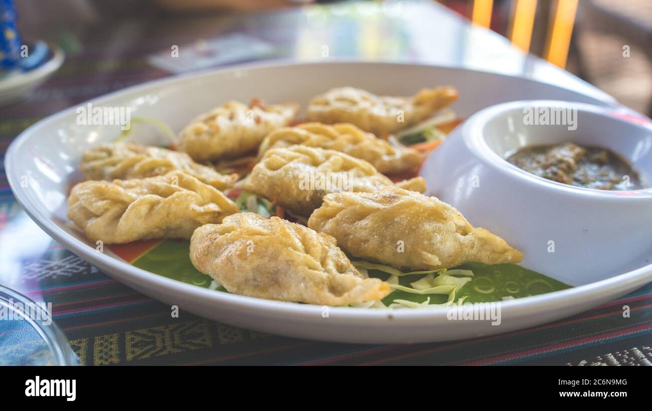 Fried momo hi-res stock photography and images - Alamy