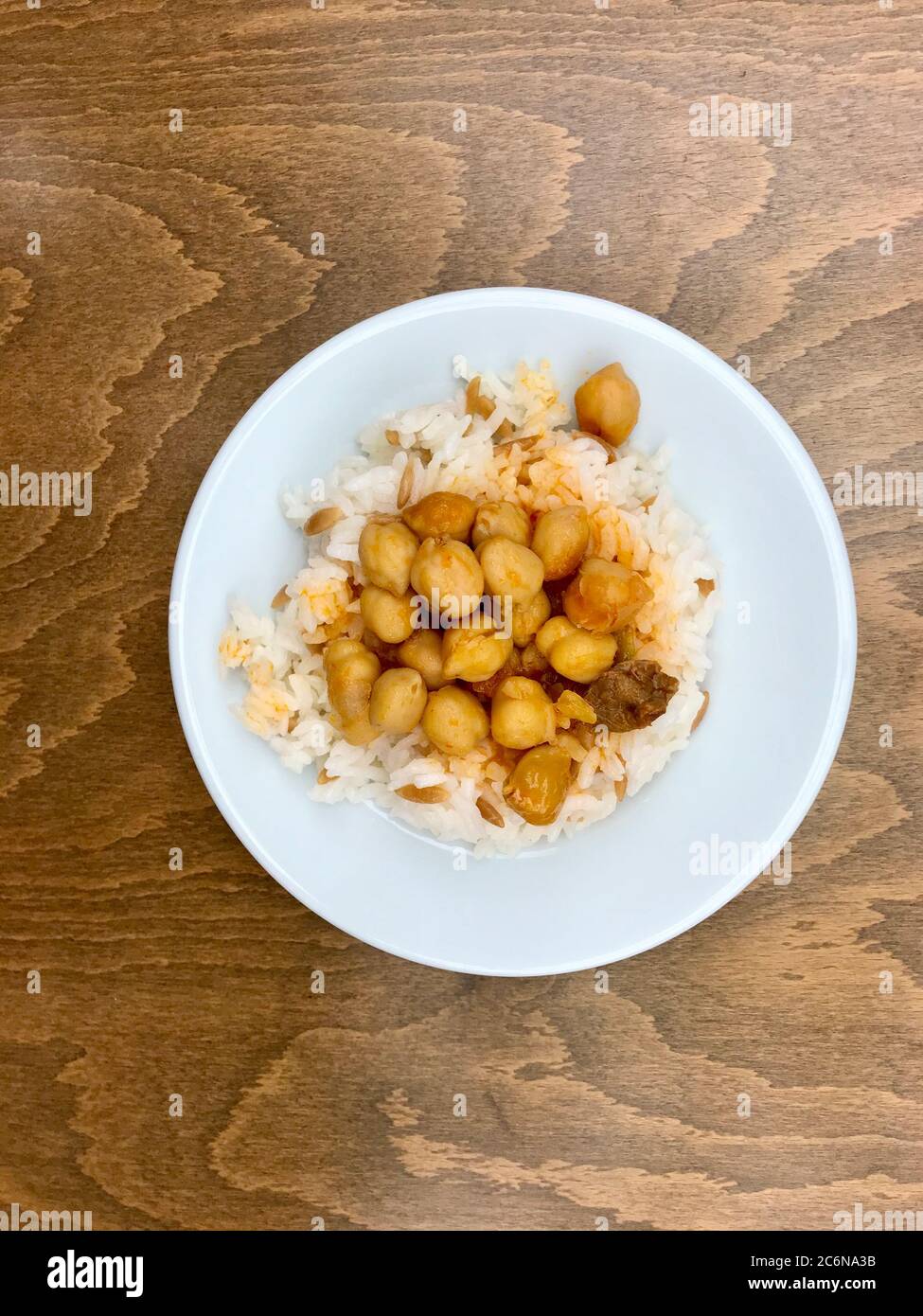 Turkish Rice Pilav / Pilaf with Chickpeas. Traditional Food Stock Photo ...