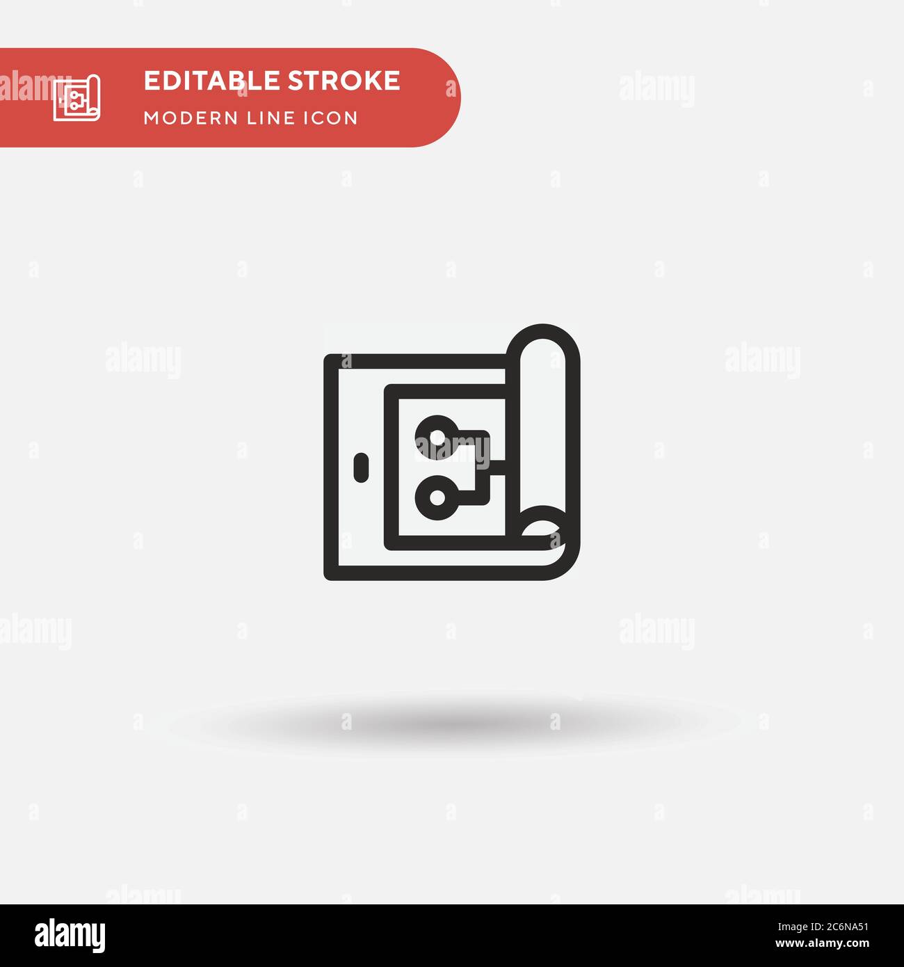 Flexible display line icon Stock Vector Images - Alamy