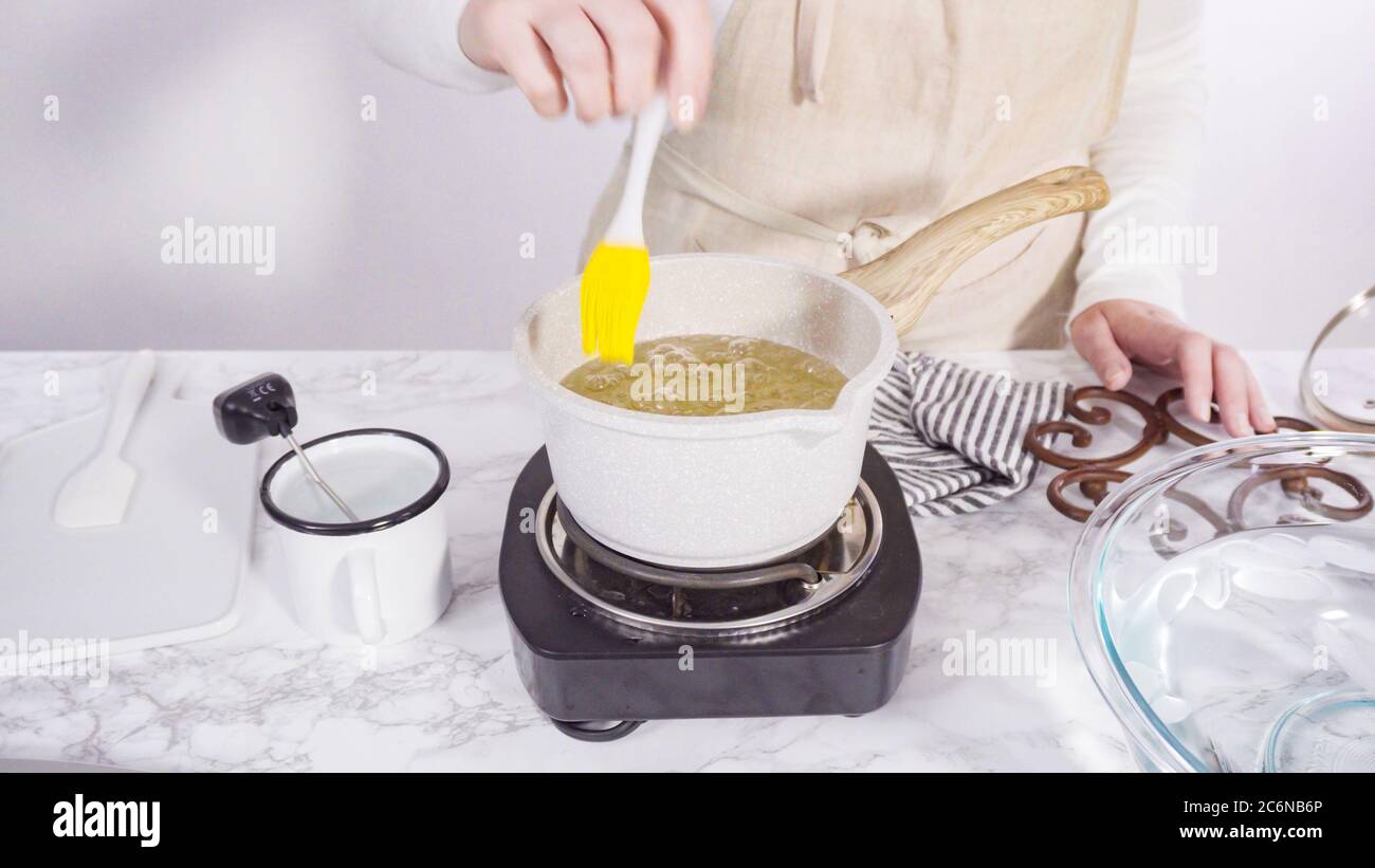 Step step caramelizing sugar in hi-res stock photography and images - Alamy