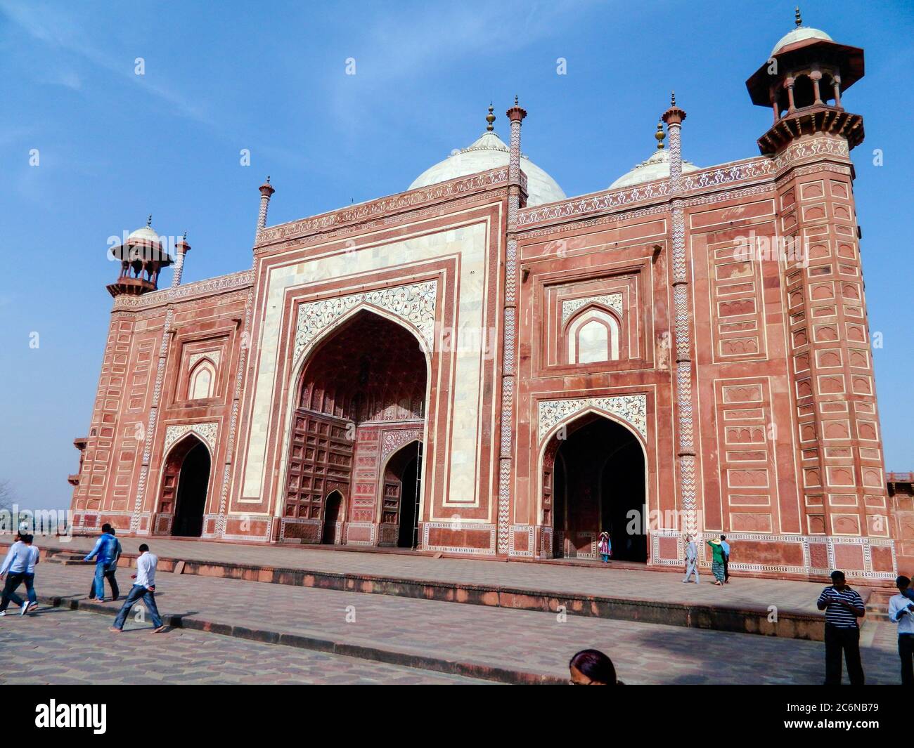 An Entrance gate of Taj Mahal of India Stock Photo - Alamy