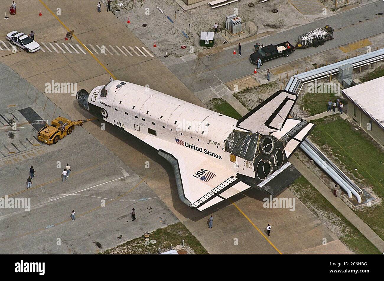Endeavour moved from the Orbiter Processing Facility, bay 3, for ...