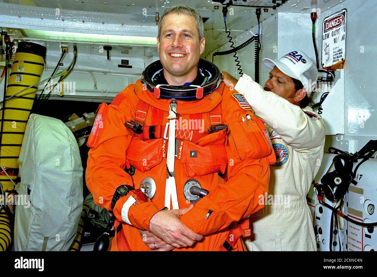 The crew of STS-90 participate in Terminal Countdown Demonstration Test ...