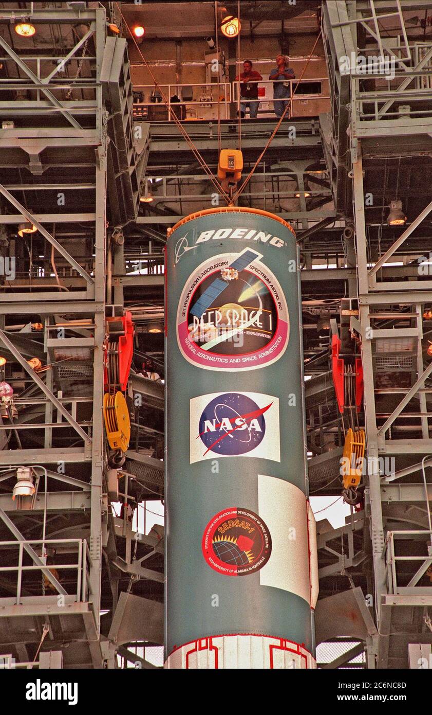 The first stage of Boeing's Delta 7326 rocket, which will be used to ...