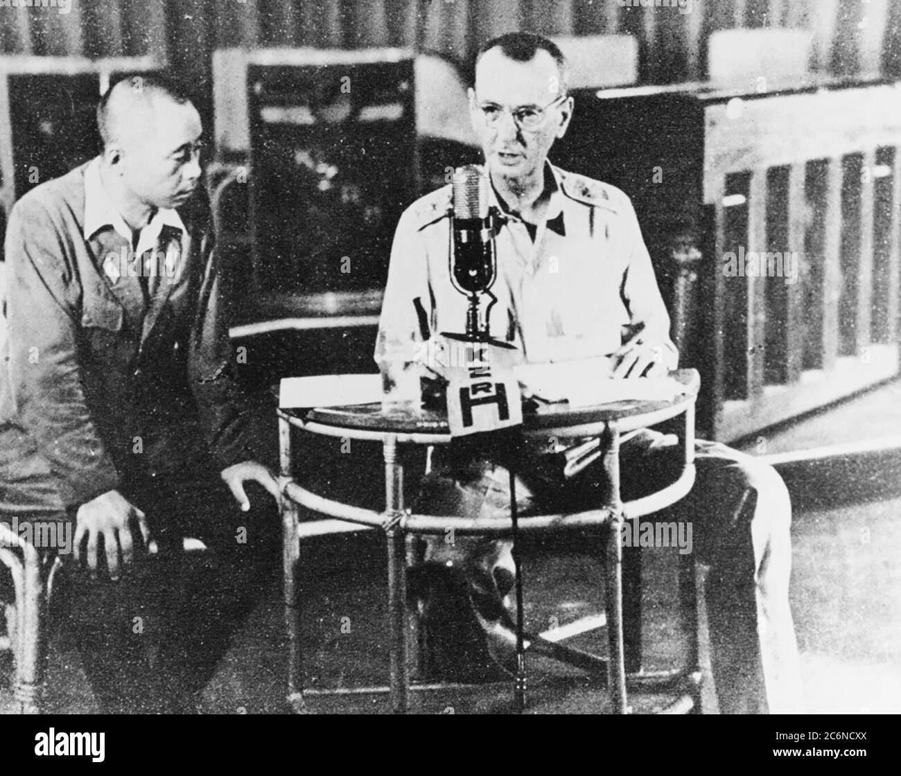 Army Lt. Gen. Jonathan Wainwright broadcasts his surrender message ...