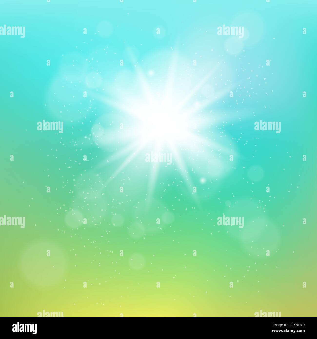 Sunset sun ray clouds Stock Vector Images - Alamy